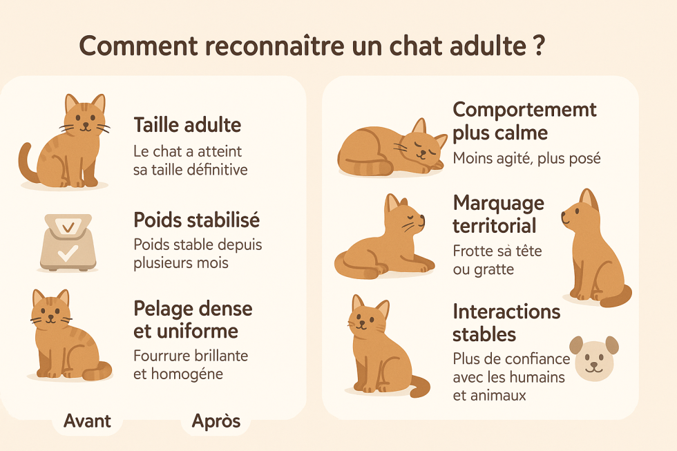 À quel âge un chat devient adulte ? Réponse claire ici