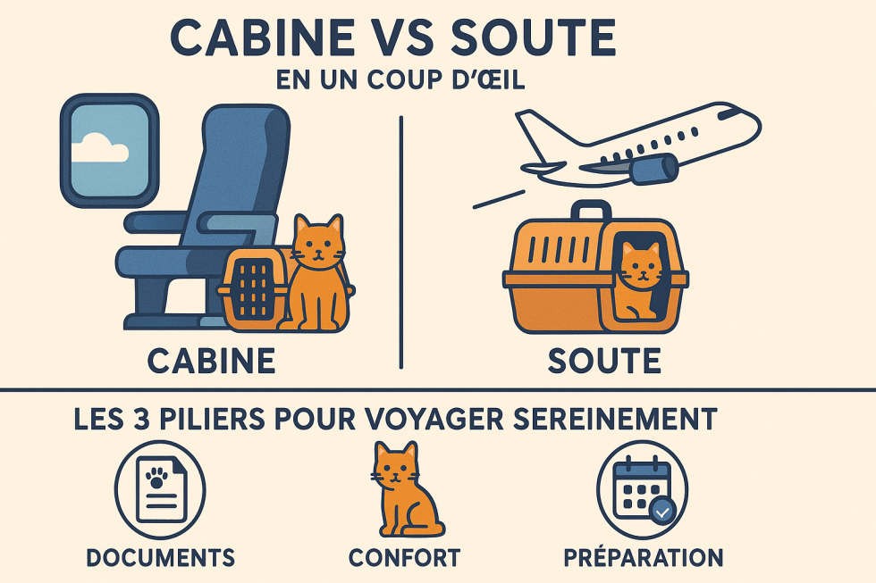 Prendre l’avion avec son chat : règles, prix et conseils